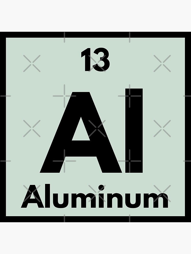 "Periodic Table element Aluminum Al number 13" Poster for Sale by ...