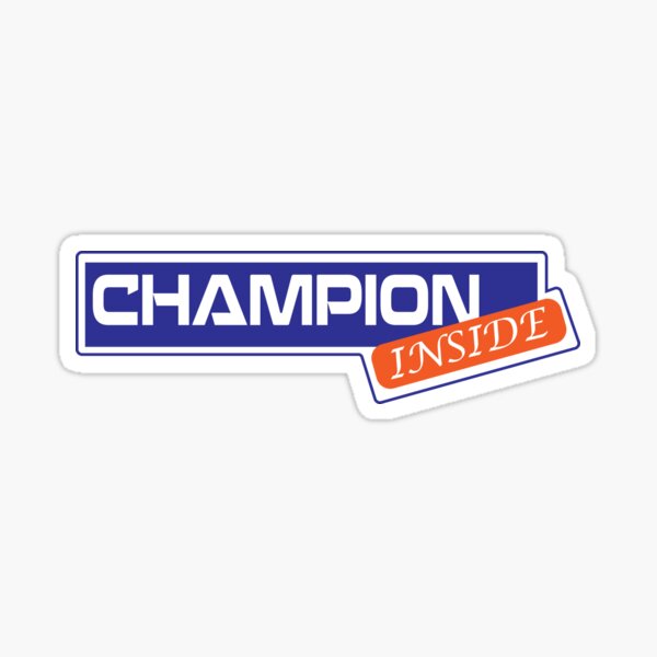 "Inside Box Series – Champion" Sticker for Sale by ard-devil | Redbubble