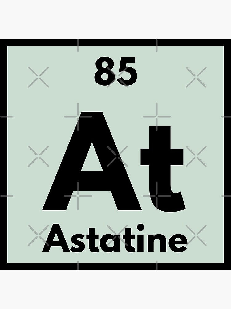 Póster «Elemento de la tabla periódica Astatine en el número 85» de ...