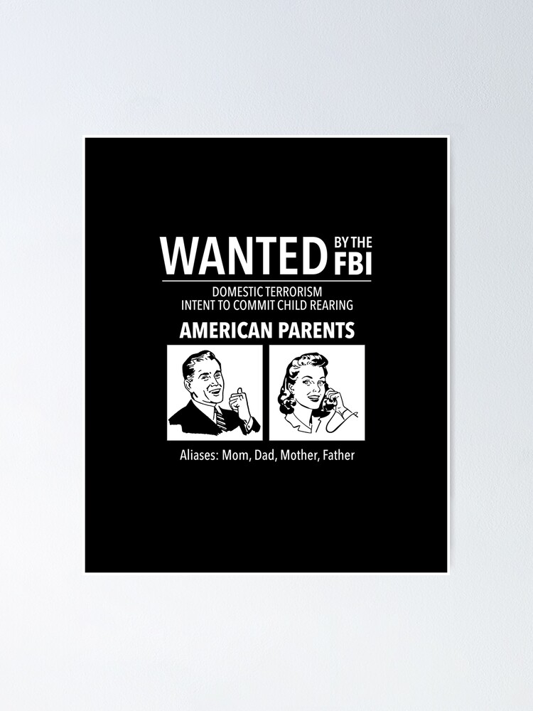 "American Parents Wanted" Poster for Sale by twHistory | Redbubble