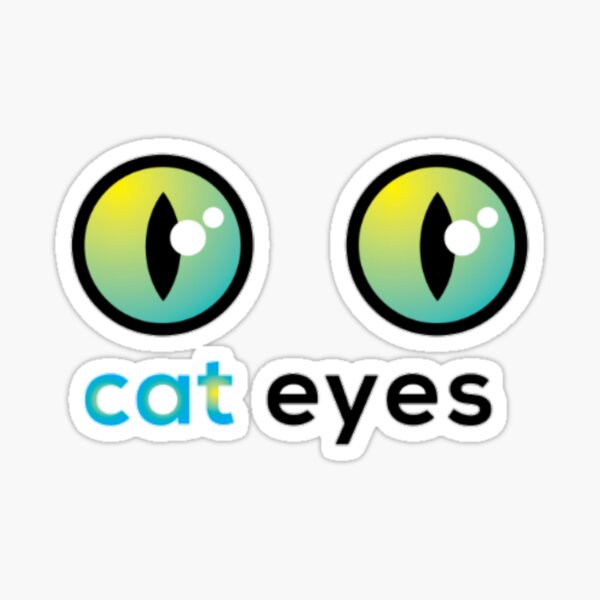 "Cat Eyes" Sticker by JagadDesainers | Redbubble