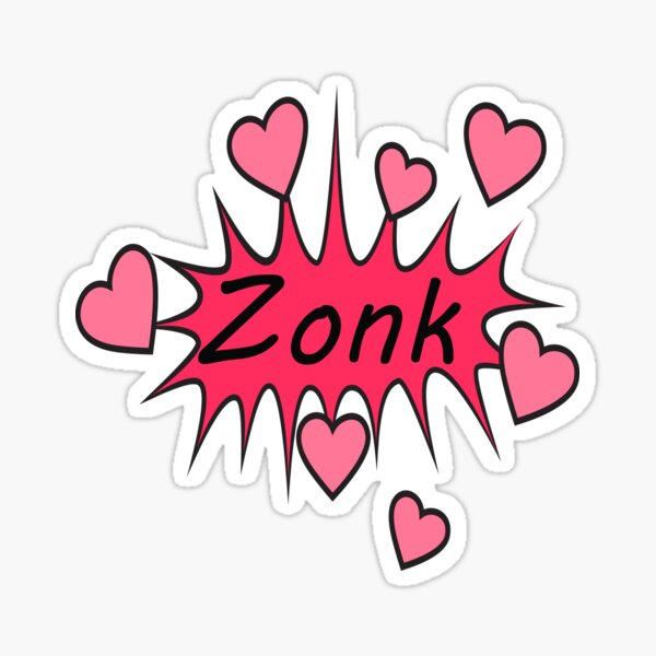 "Zonk gift for friend or girlfriend " Sticker for Sale by Designer-waw ...