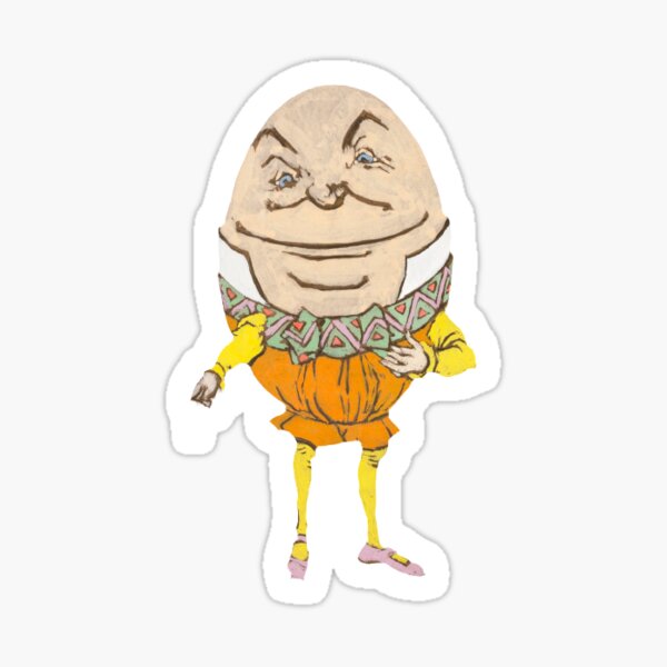"Humpty Dumpty Sticker" Sticker for Sale by DivertiImages | Redbubble