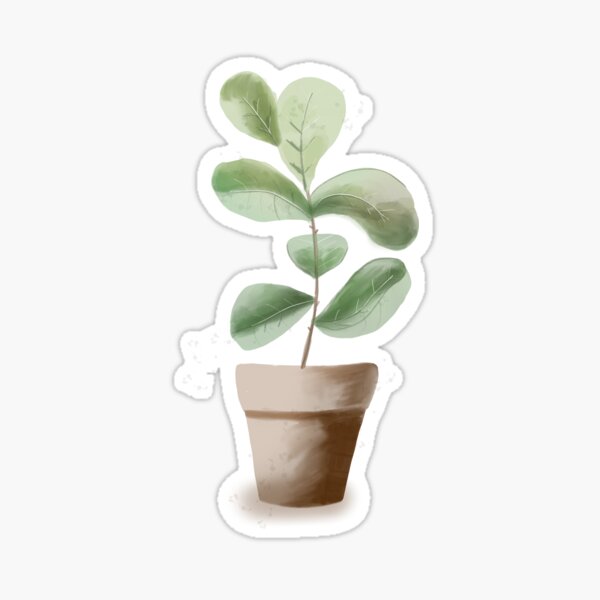 "Minimalist plant" Sticker for Sale by LadyCases | Redbubble