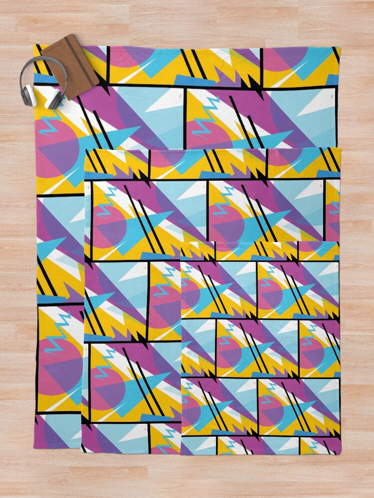 "80s Style Retro Fashion" Throw Blanket for Sale by thewisecarrot ...