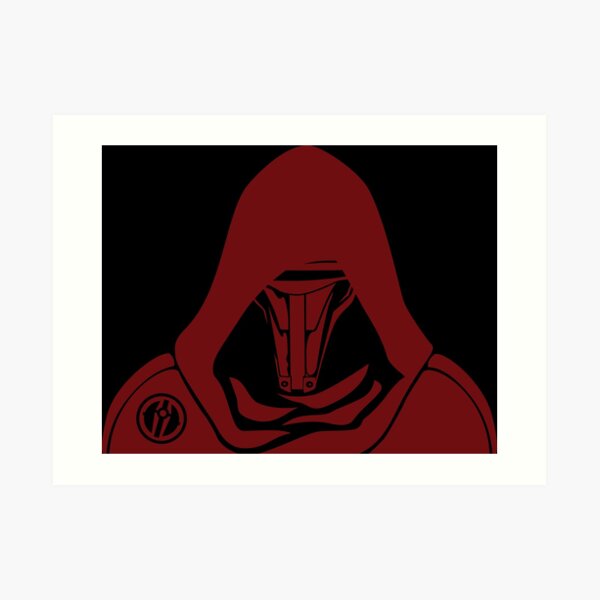 "Darth Revan Peekaboo in Red" Art Print for Sale by HelveticaHero ...