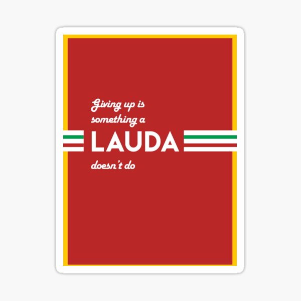 "Niki Lauda" Sticker by AYx2 | Redbubble