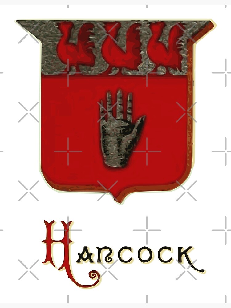 "Hancock Family Coat of Arms" Poster for Sale by Heraldica | Redbubble