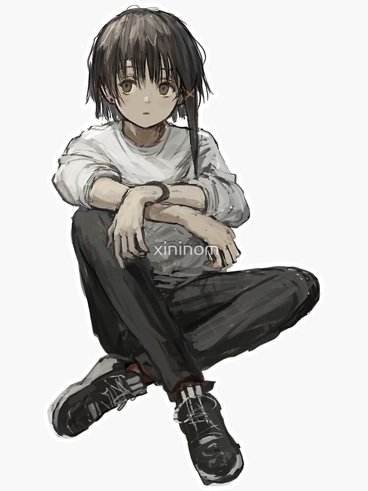 "Lain" Sticker for Sale by xininom | Redbubble