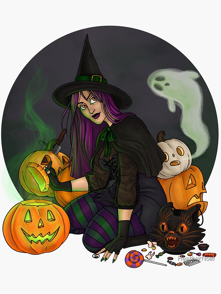 "Spooktober" Sticker by HeatherNoel | Redbubble