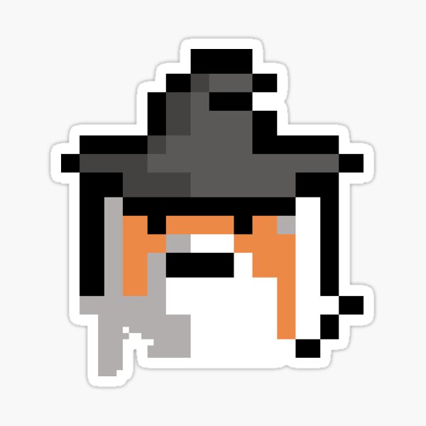 "Wizard Pixel Art " Sticker by DriftzPx | Redbubble