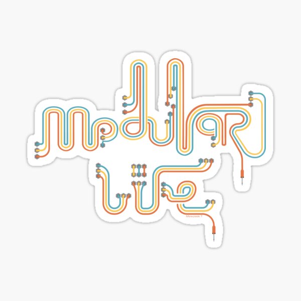 "Modular Synthesizer" Sticker for Sale by mewzeek-T | Redbubble