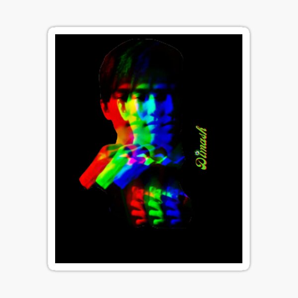 "Dimash Kudaibergen Colorful Voice" Sticker for Sale by DimashMerch ...