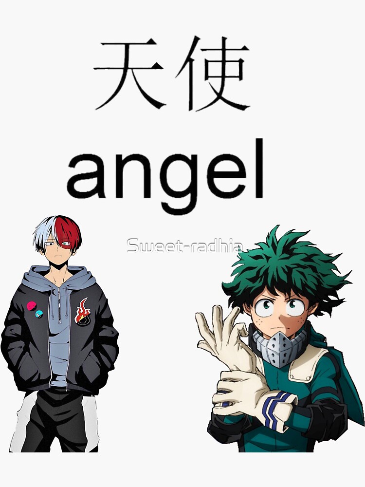 "Angel anime" Sticker by Sweet-radhia | Redbubble