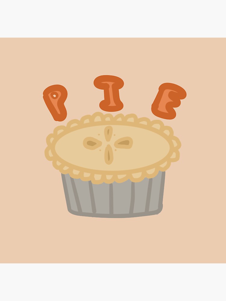 "Pie" Sticker by PineDoodles | Redbubble
