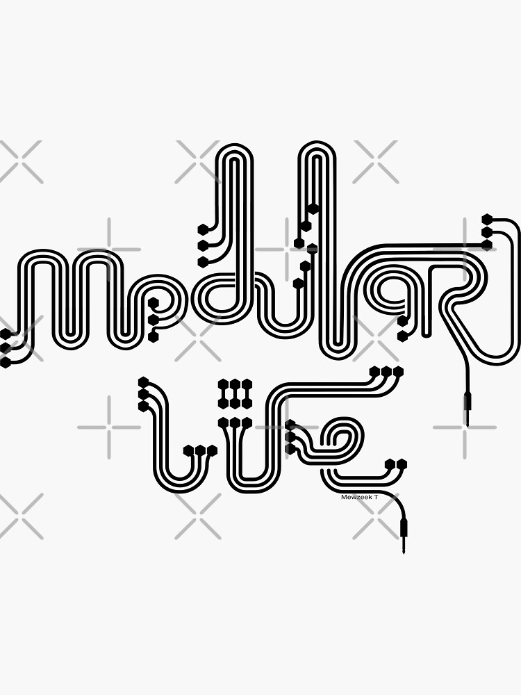 "Modular Synthesizer" Sticker for Sale by mewzeek-T | Redbubble
