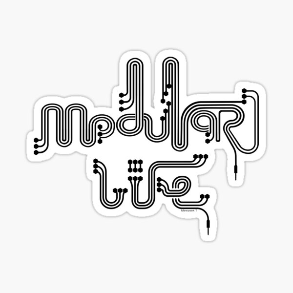 "Modular Synthesizer" Sticker for Sale by mewzeek-T | Redbubble