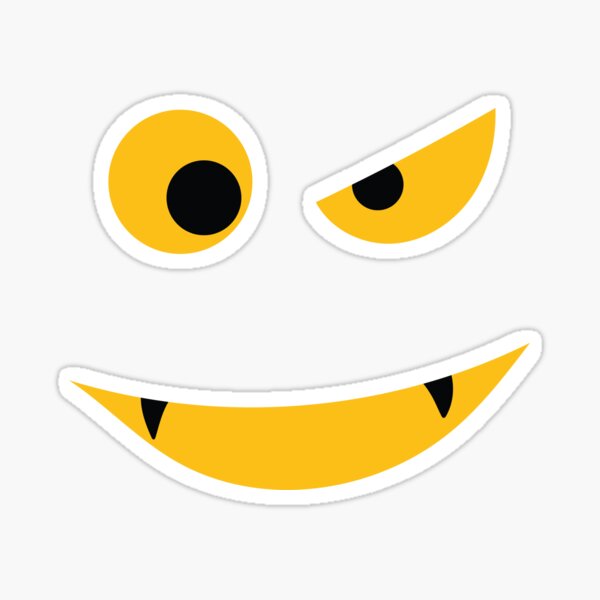 "SCARY HAHA" Sticker by elbam | Redbubble