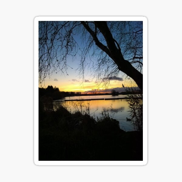 "Sunset over a Tarn" Sticker for Sale by gcimages1 | Redbubble