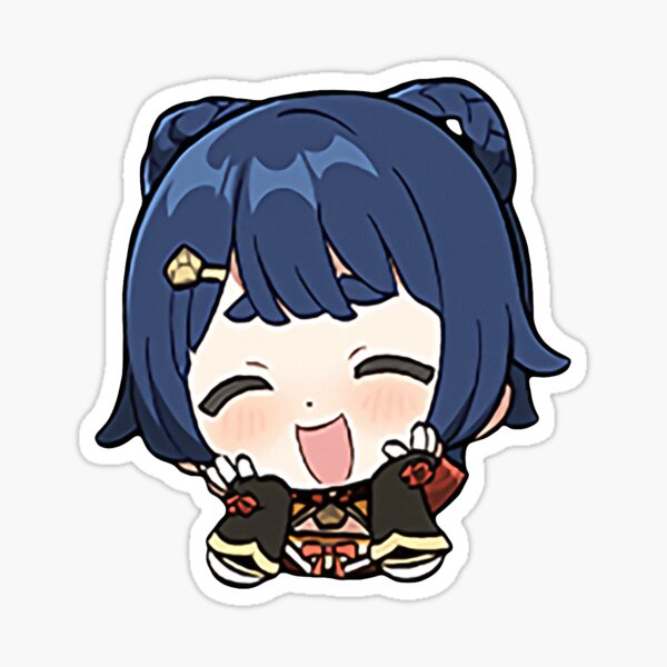 "Xiangling | Genshin Impact Sticker "Happy"" Sticker for Sale by ...