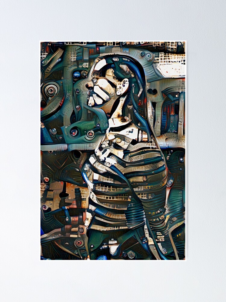 "Dystopian Android Girl | Ai Art" Poster for Sale by Artificial-Arts ...