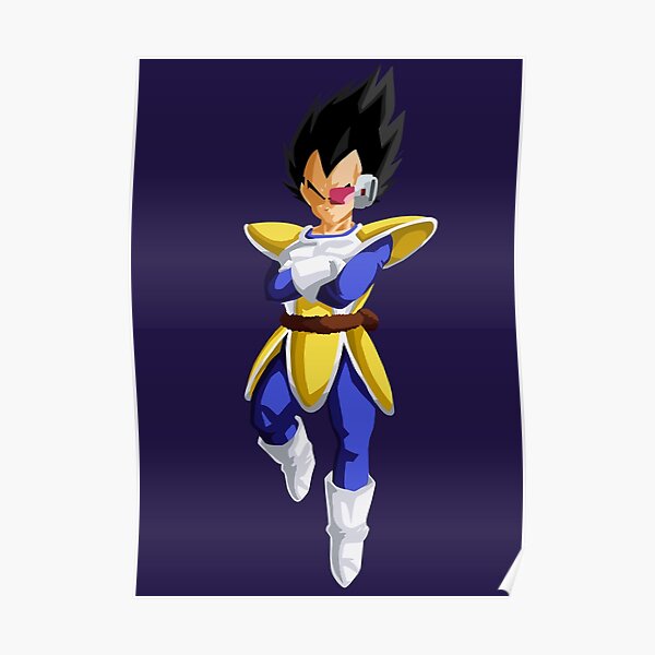 "Vegeta with Scouter" Poster for Sale by MtnDew3301 | Redbubble