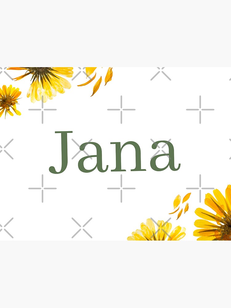 "Jana, Girl name, Jana mug " Sticker for Sale by PicsByMi | Redbubble