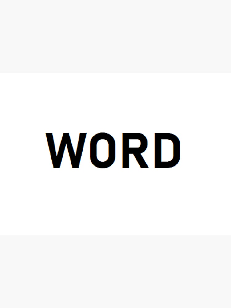 "Word" Sticker for Sale by Ahmencon | Redbubble