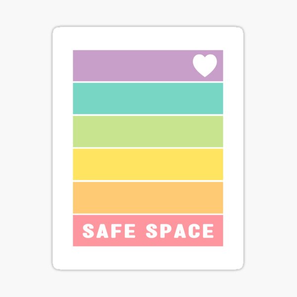 "LGBTQ Safe Space" Sticker for Sale by PastelAndPrizm | Redbubble