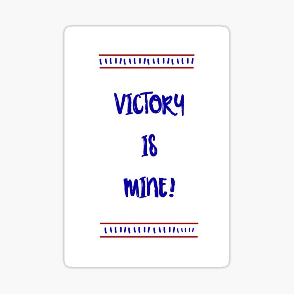 "Victory!" Sticker by egcorley | Redbubble