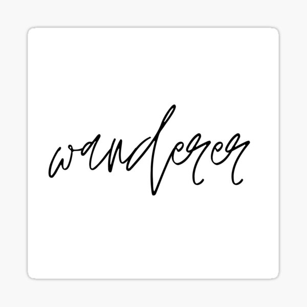 "wanderer" Sticker by ttawney | Redbubble