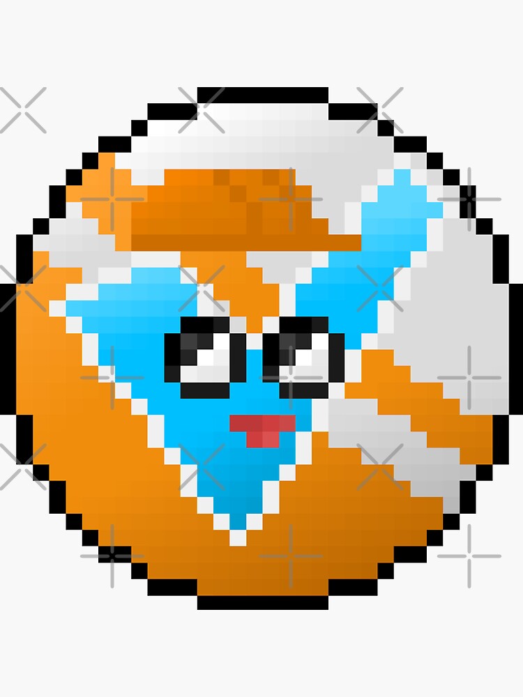 "Pixel Ficsit Logo" Sticker for Sale by nullpoint | Redbubble