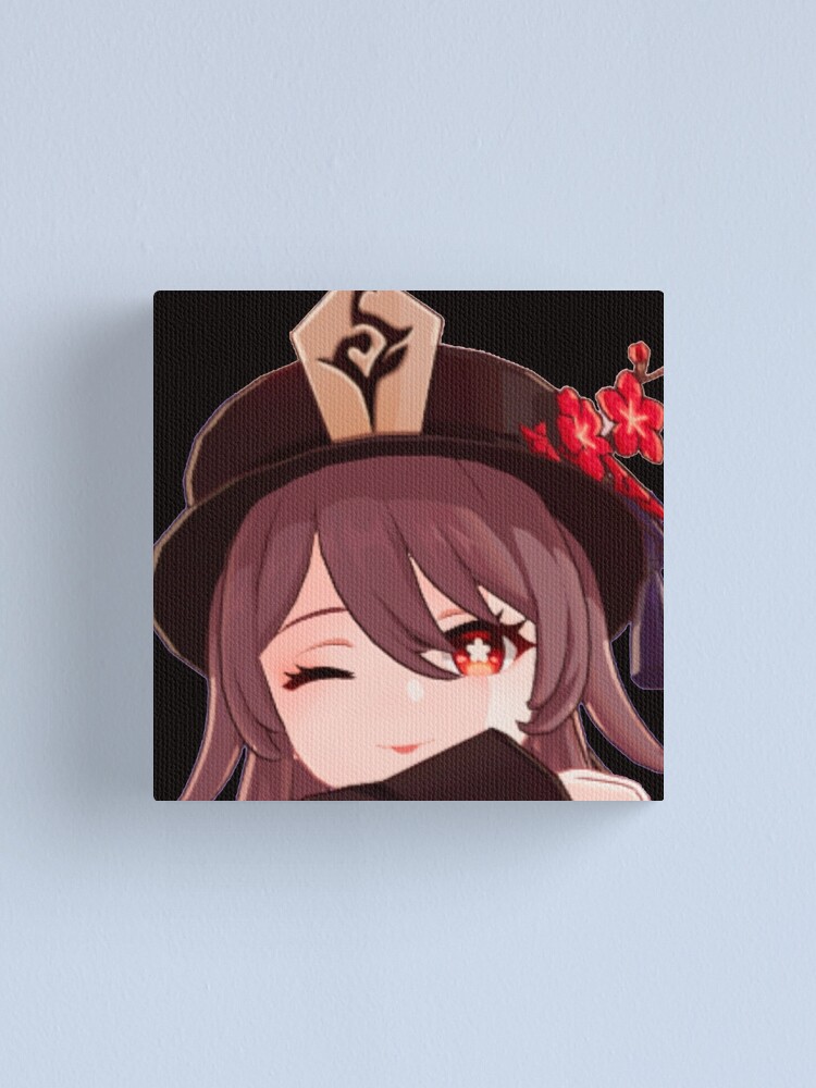 "Genshin Impact Hu Tao Sticker icons" Canvas Print for Sale by ...