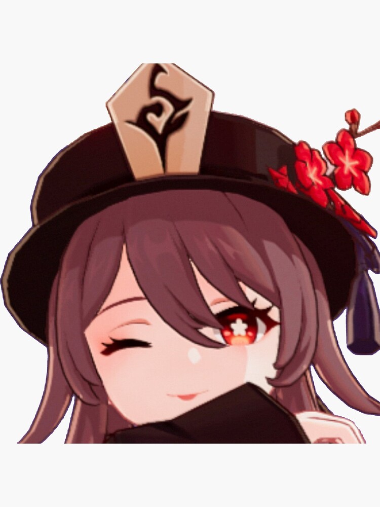 Pegatina «Genshin Impact Hu Tao Sticker icons» de Animecomic | Redbubble