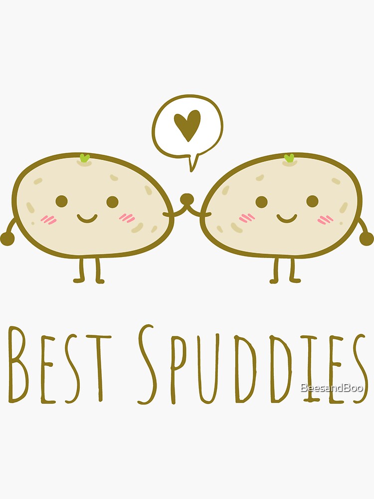 "Best Spuddies" Sticker for Sale by BeesandBoo | Redbubble