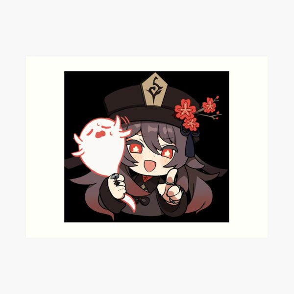 "genshin impact hu tao sticker icons" Art Print for Sale by Animecomic ...