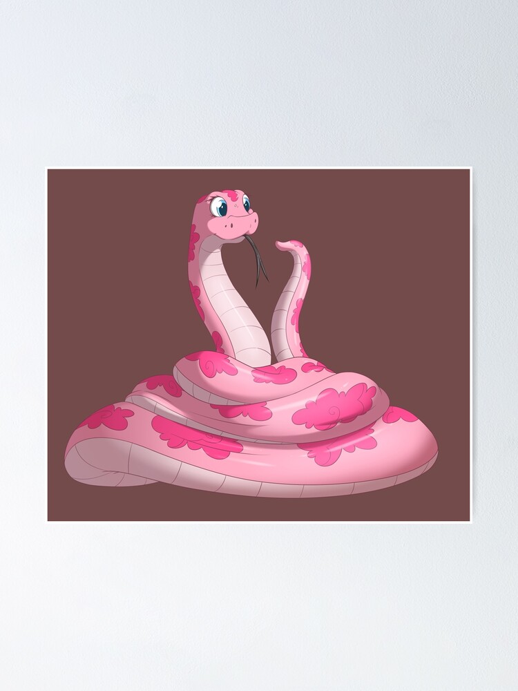 "Pinkie Snake" Poster for Sale by FluffyXai | Redbubble