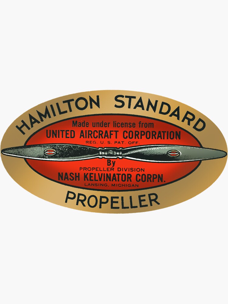 "Hamilton Standard Vintage Propellors " Sticker for Sale by desirex ...