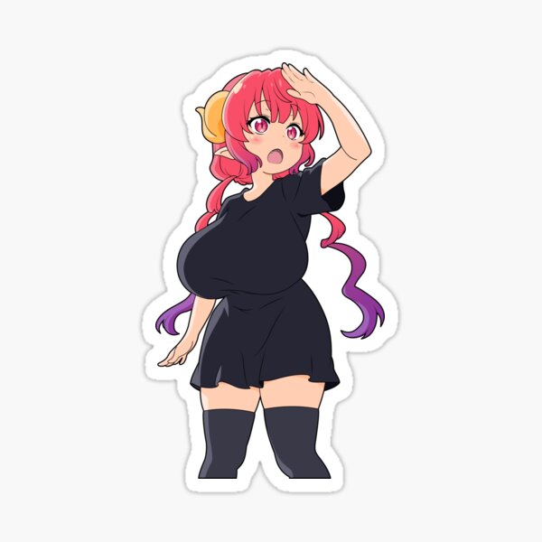 "Miss Kobayashi's Dragon Maid Ilulu" Sticker for Sale by ChibiCheems ...