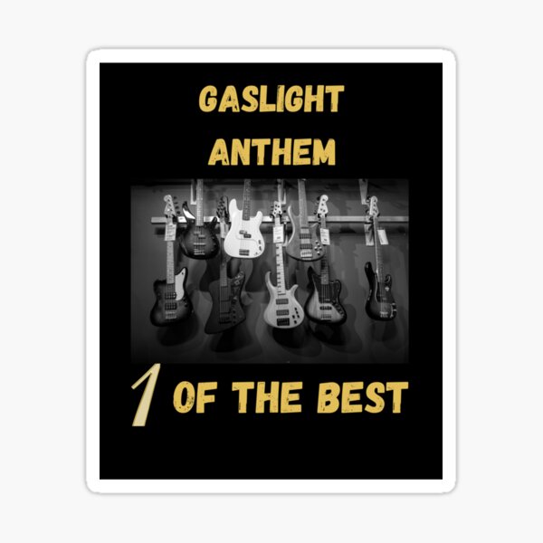 "Gaslight Anthem " Sticker for Sale by Karenna-Frazier | Redbubble