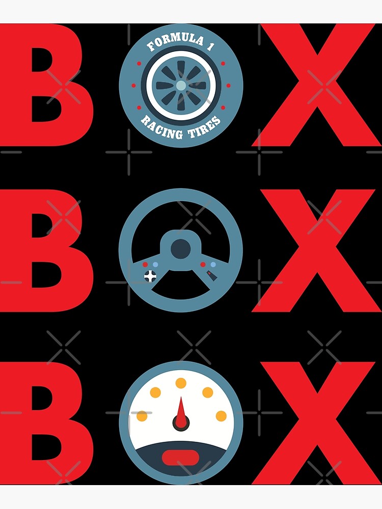"Formula one Box Box Box" Poster for Sale by slvdesign | Redbubble