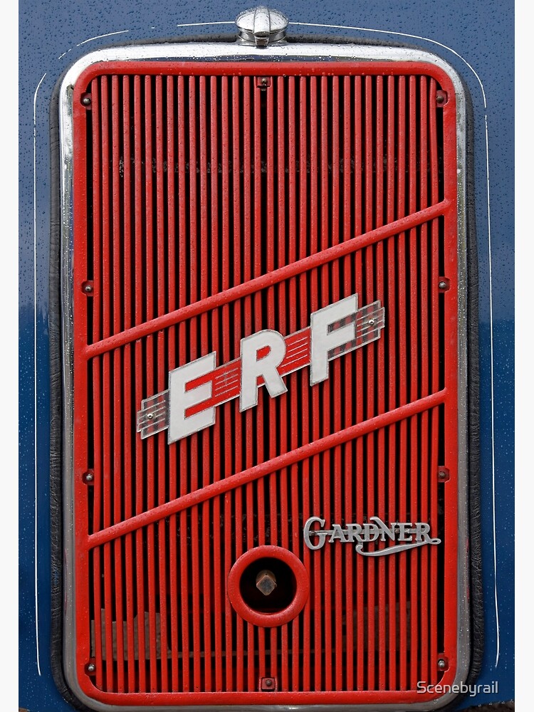 "Vintage ERF Truck radiator Grille with Gardner diesel badge" Art Print ...