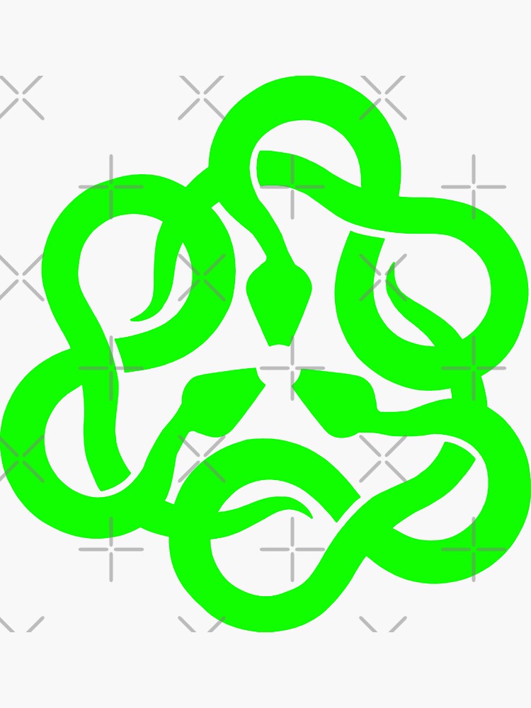 "Project 863 radioactive snakes logo - Remember to breathe " Sticker ...