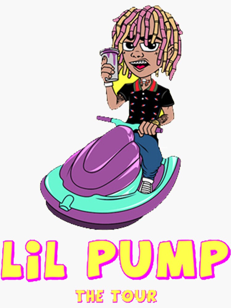 "LIL PUMP MERCH Essential T-Shirt New" Sticker for Sale by Mahoney54 ...