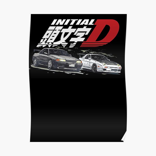 "Initial D - fifth stage Ryosuke Takahashi FC vs Rin Hojo r32 " Poster ...