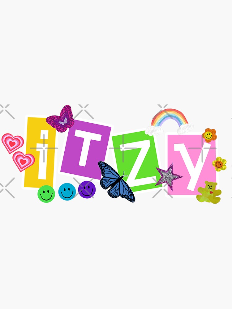"ITZY (collage)" Sticker for Sale by lovely-day | Redbubble