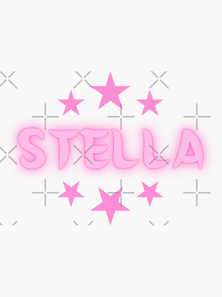 "Lovely Girl Named Stella" Sticker for Sale by PatternsUp | Redbubble