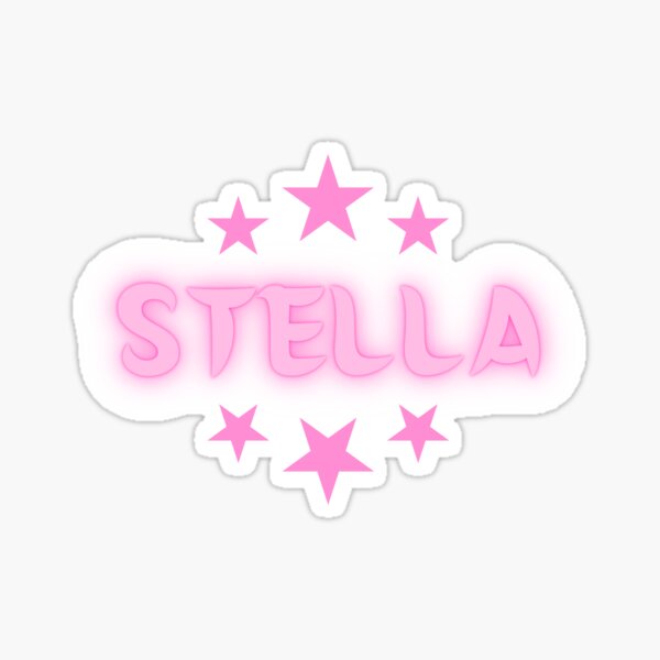"Lovely Girl Named Stella" Sticker for Sale by PatternsUp | Redbubble