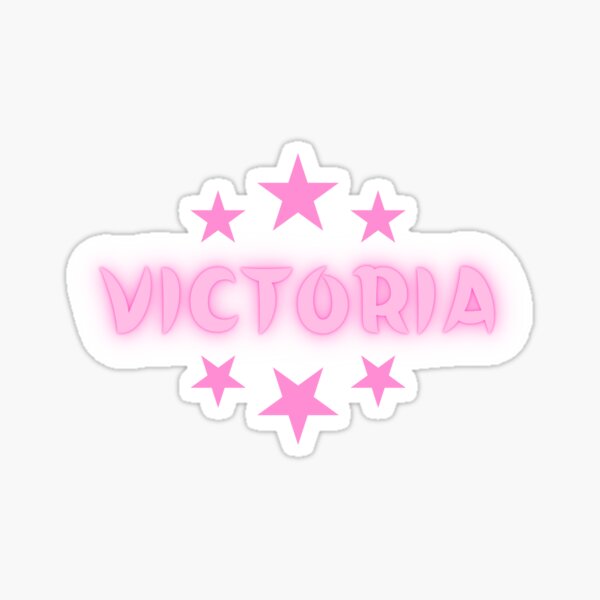 "Lovely Girl Named Victoria" Sticker by PatternsUp | Redbubble