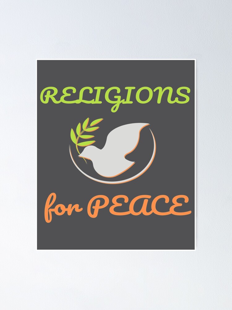 "Religions For Peace" Poster for Sale by HeartAndOM | Redbubble